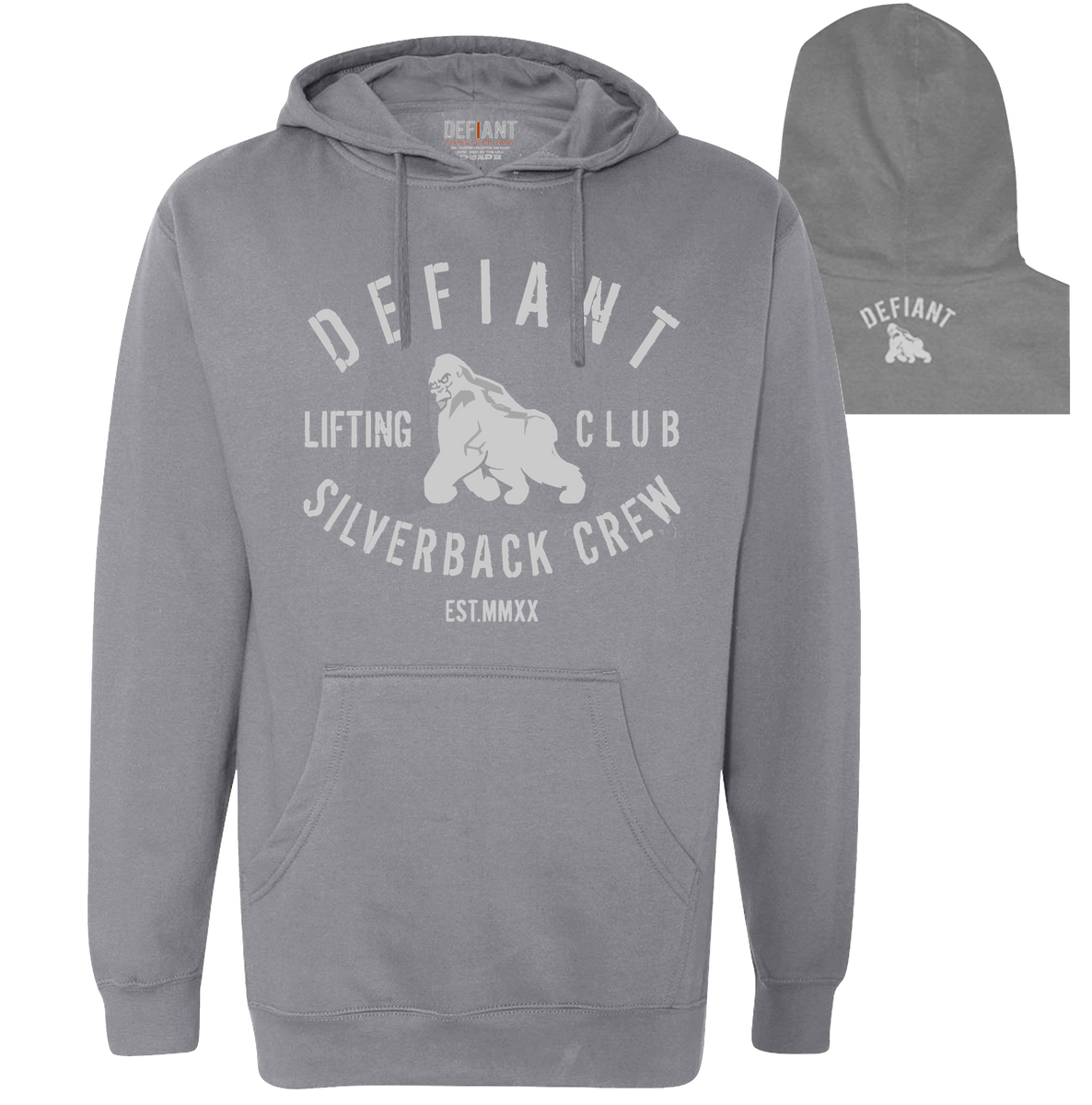 SILVERBACK MIDWEIGHT HOODIE - GUNMETAL - SOLD OUT! Available in other ...